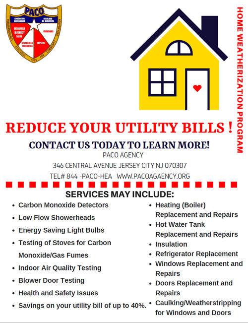 Weatherization - PACO | Puertorriquenos Asociados For Community ...